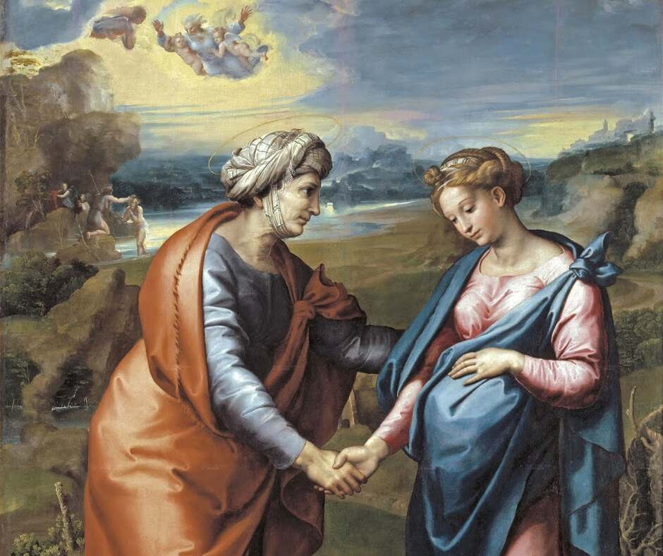 De Visitatie van Raffaello Sanzio Raphael - Katholieke Vesting
